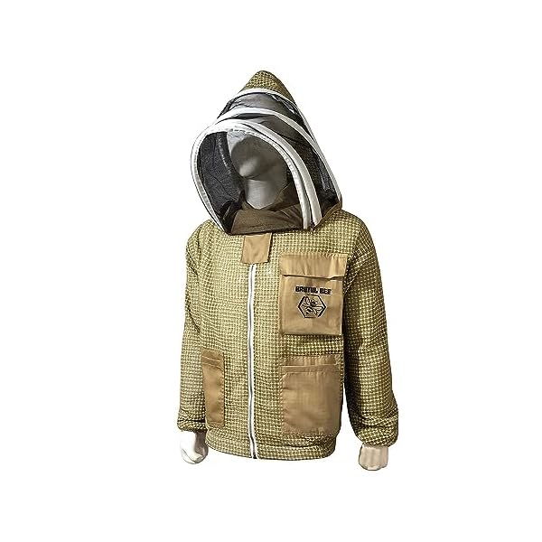 Brutul Bee 3 Layer Beekeeping Ventilated Jacket Fully Protection ...