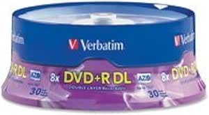 Amazon.com: Verbatim Dual-Layer DVD+R Discs, 8.5GB, 8X, Spindle, 30/PK, Silver : Electronics