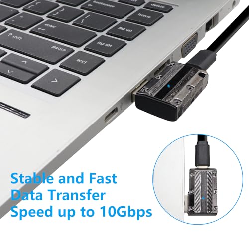 RIIEYOCA 90 Degree USB 3.1 GEN 2 Male to Type-C Female Adapter for 120W ...