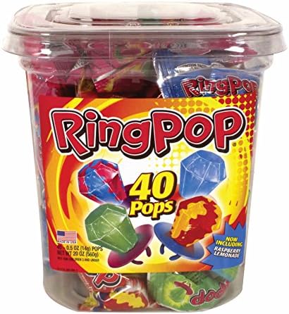 Amazon.com: Ring Pop Candy Jar, Assorted Flavors (44 ct.)