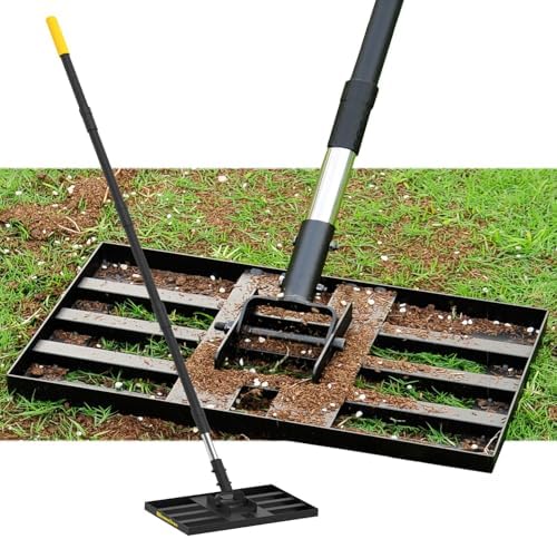 Amazon.com : BlumeTrec Lawn Leveling Rake, 17"x10" Heavy Duty Sand ...