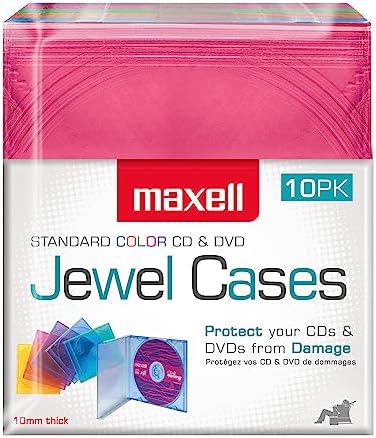 Amazon.com: Maxell® Standard Jewel Cases, Assorted Colors, Pack Of 10 ...