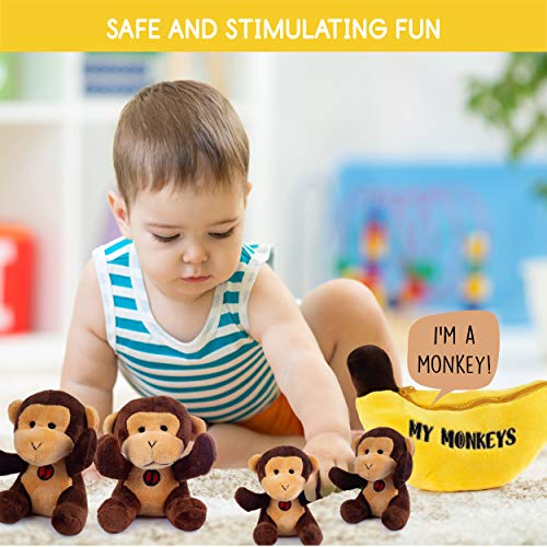 Snapklik.com : Talking Plush Monkeys Toy Set