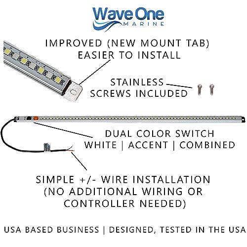 Snapklik.com : Wave One Marine Dual Color T-Top LED Light