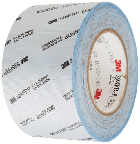3M Glass Cloth Tape 398FRP, White, 3 in x 36 yd, 7 mil, 12 Rolls per ...