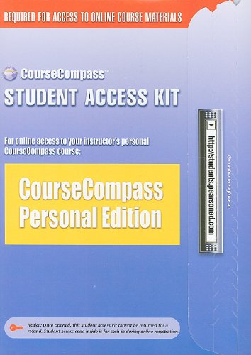 Build-Your-Own CourseCompass Student Access Kit: Allyn & Bacon/Longman ...