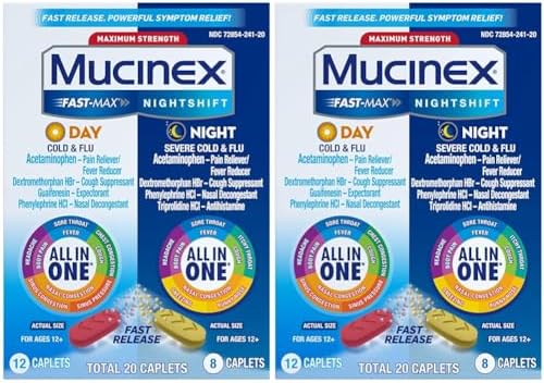 Amazon.com: Mucinex Máxima fuerza, Fast-Max Day Resfriado y gripe y ...