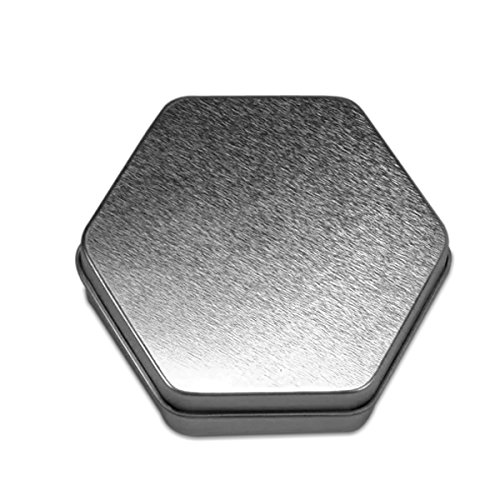 Hexagonal Steel Tin Can | Quantity: 288 | Width: 3 1/4" Width 3 3/16 ...
