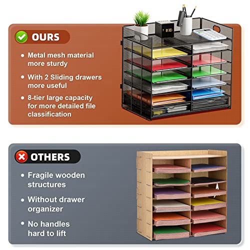 Snapklik.com : Marbrasse Desktop Literature Organizer, Mesh Paper Organizer