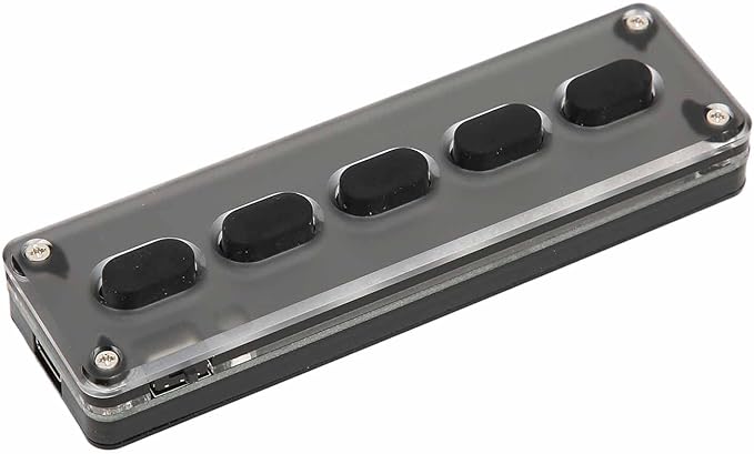 5 Keys Programmable Keypad Usb Wired And Bt Dual Mode Mini Silicone Silent Diy