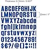Amazon.com: uxcell Letter Number Stickers Kit, 1 Inch Vinyl Self ...