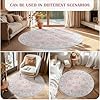 JINCHAN Round Rug 4ft Area Rug Rug Pink Vintage Floor Mat Kitchen ...