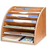 Amazon.com: WuGeShop Fan Shaped File Organizer, 7 Tier Desk Paper ...