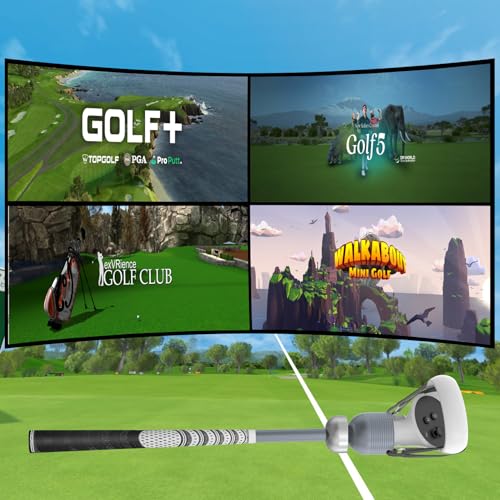 DGPCT Weighted Golf Club Attachment for Meta Quest 2, VR Golf Club ...