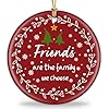 Amazon.com: Friend Christmas Ornaments Gifts for Women Men - 3" Ceramic ...