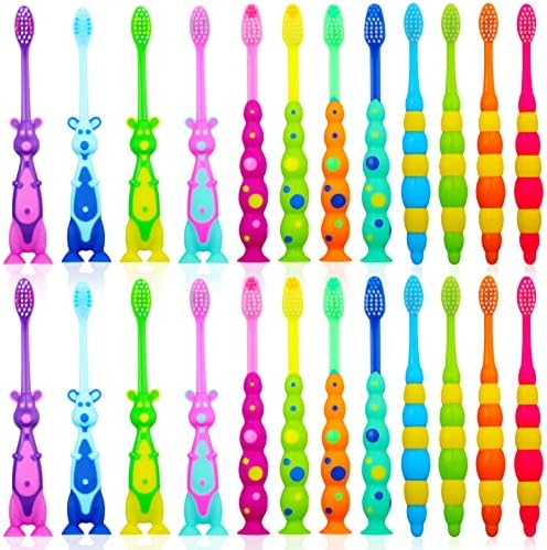 Amazon.com : Lauwell Toddler Toothbrush Kids Manual Toothbrush ...
