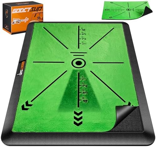 Amazon.com : GODCTSUP Golf Hitting Mat with Instant Swing Path Feedback ...