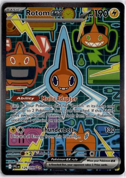 Amazon.com: Rotom ex 126/094 - Phantasmal Flames - Special Illustration ...