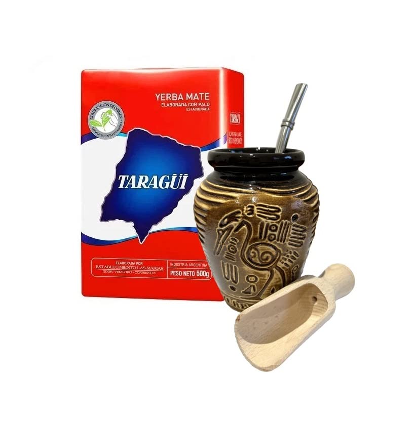 Buy Taragui Elaborada Yerba Mate Tea Set | Natural Energy Drink | Mate ...