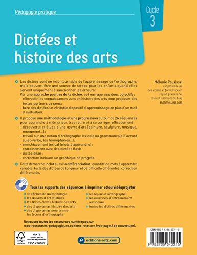 Snapklik.com : Dictées Et Histoire Des Arts Cycle 3 + Ressources Numériques