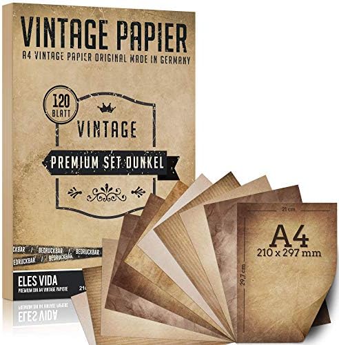DIN A4 Printable Vintage Old Paper - Perfect for Certificates ...