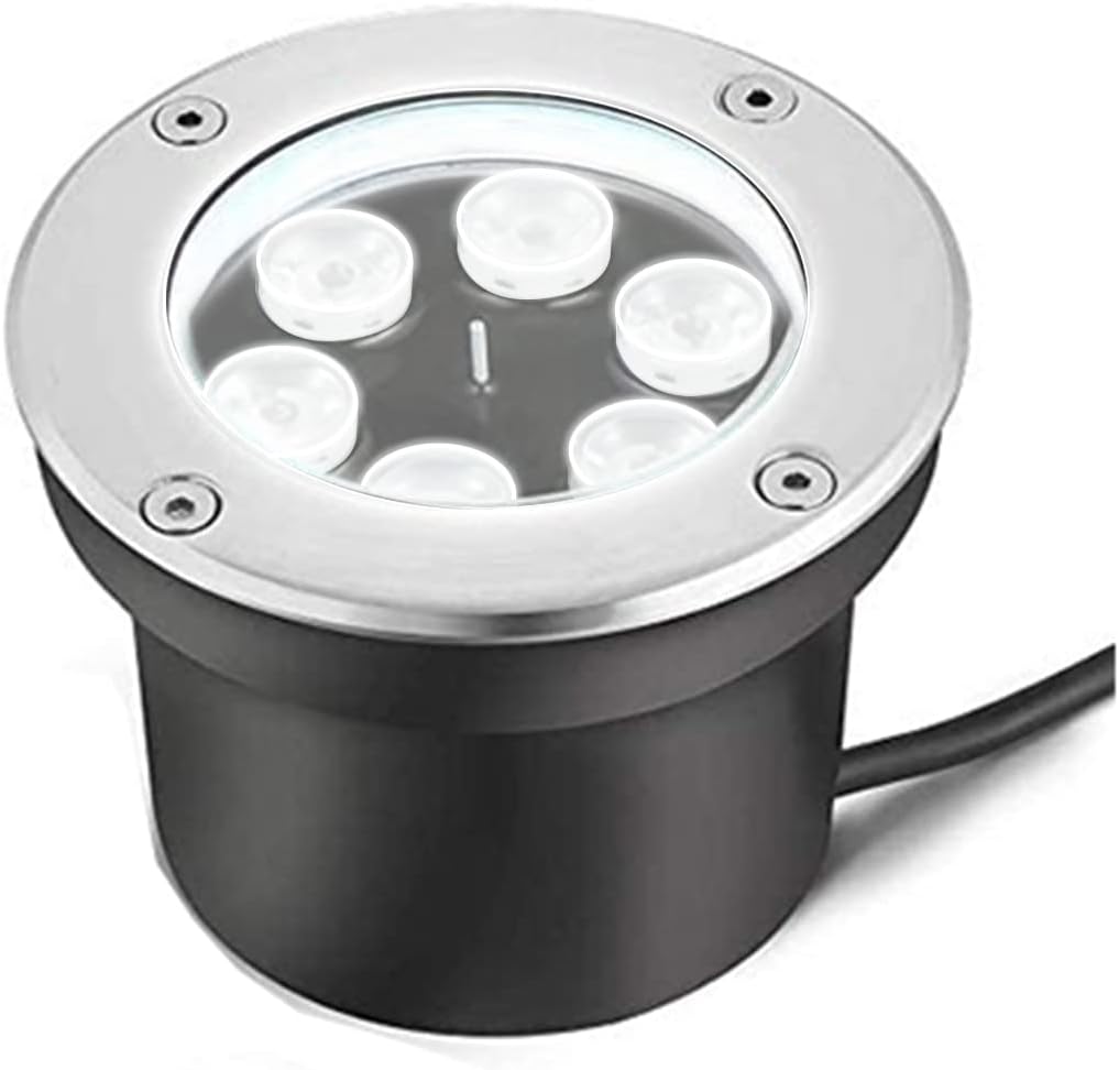 6W Lámpara Empotrado para Piso IP67 Jardín Exterior Terraza Spot ...