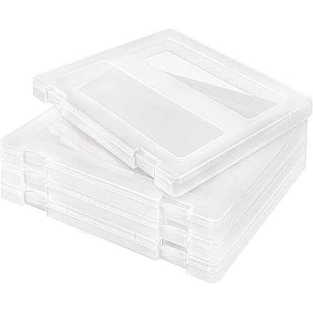 Amazon.com: Denkee 4 Pack A4 File Portable Project Case, Plastic ...