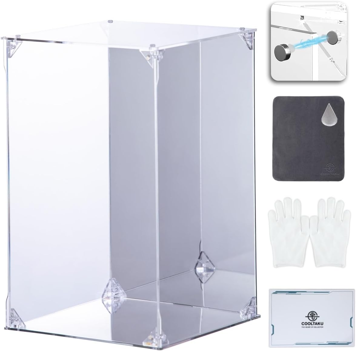 Amazon.com: COOLTAKU Acrylic Display Case, Mirrored Back and Base, UV ...