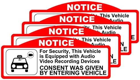 Amazon.com: KEANBOLL 4 PCS Car Window Recording Stickers, Double Sided ...