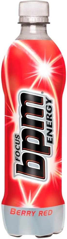 BPM Energy Drink Focus Berry Red, 24 x 500ml : Amazon.co.uk: Grocery