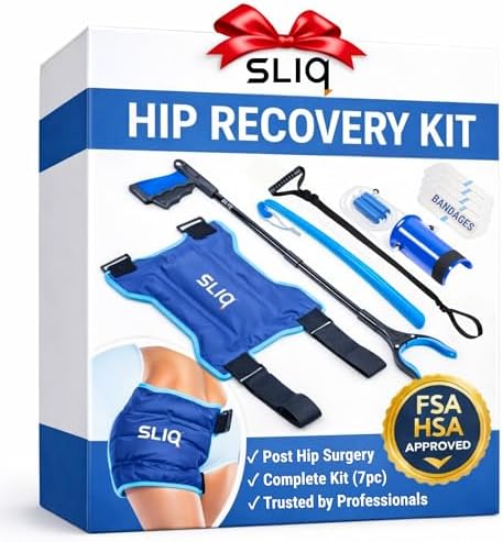 Amazon.com: Sliq 7 Pcs Hip Kit for Seniors, Total Recovery Replacement ...