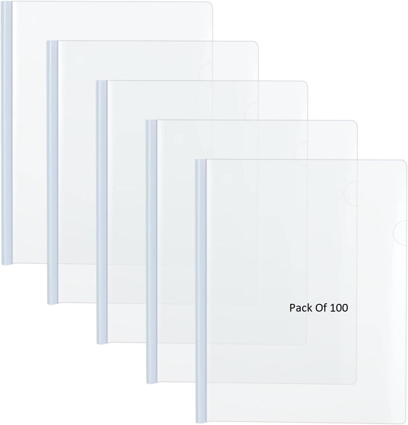 Shining Zon Plastic Strip File Folder for Document Sliding Bar Report ...