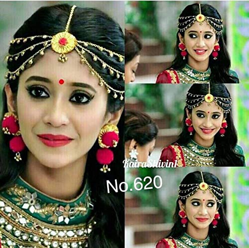 GEMSJWEARLY Fabric Rose Single Moti Flower Jewellery Set for Women ...