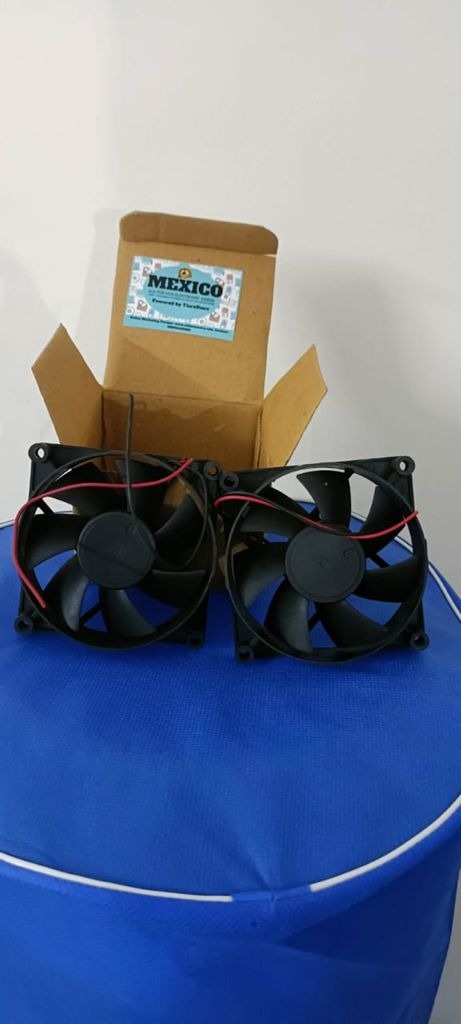 TechSupreme Mexico Pack Of 2 Cabinet Fan 3-Inch Square 12 V DC CPU ...