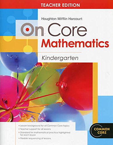 Amazon.com: Houghton Mifflin Harcourt On Core Mathematics: Teacher Blackline Masters Grade K ...