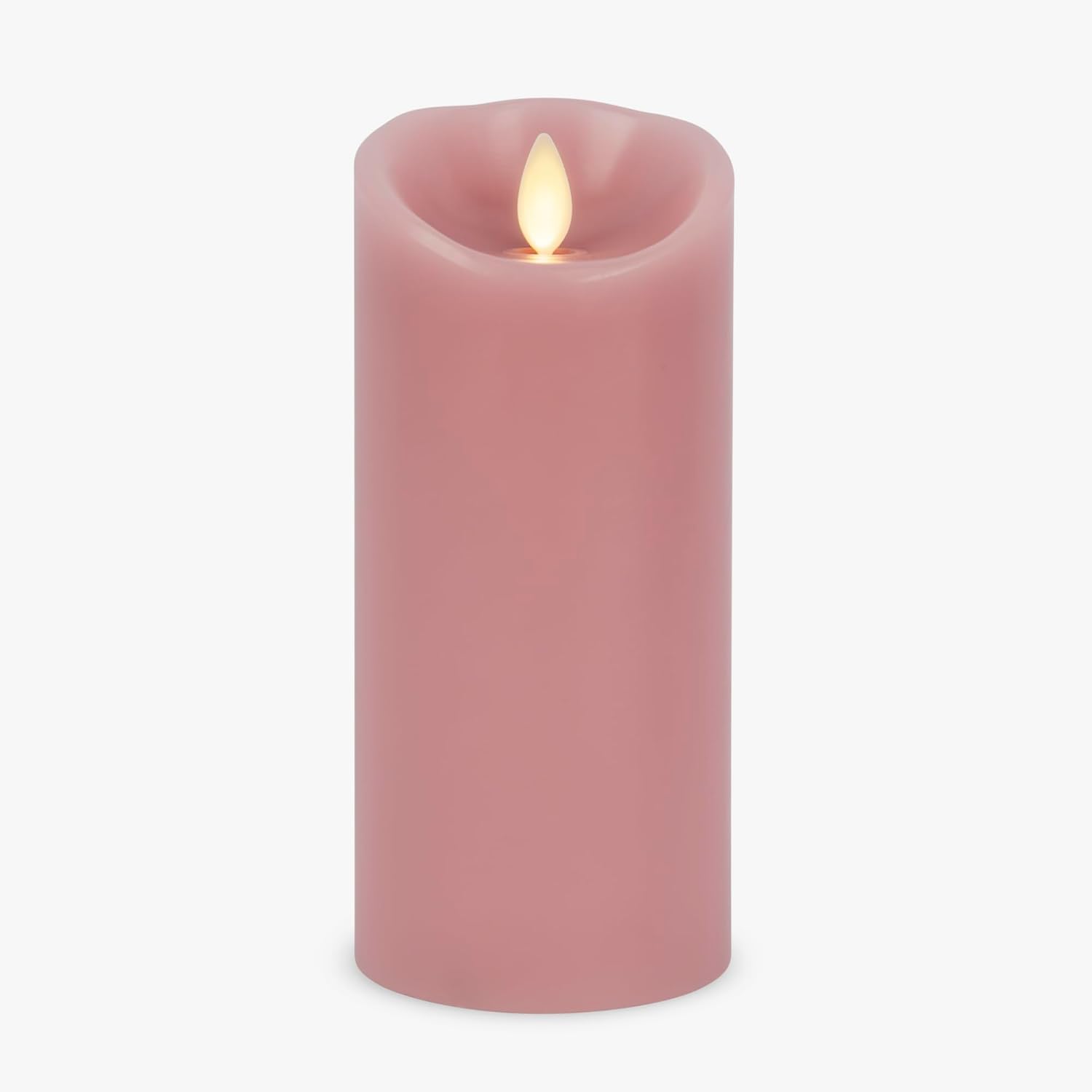 Amazon.com: Luminara Blooming Mauve Garden Pillar Candles - Flameless ...