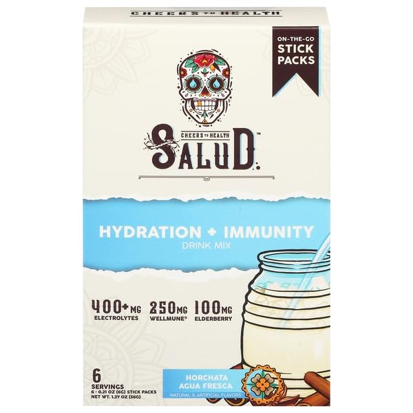 Amazon.com: Salud, Hydration + Immunity Horchata Agua Fresca Drink Mix ...