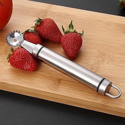 Amazon.com: Stainless Steel Strawberry Huller and Tomato Stem Corer ...