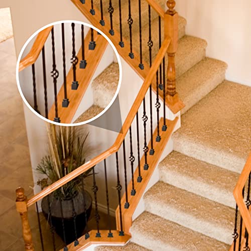 Iron Baluster Shoes Square Iron Balusters Black Copper Baluster Wrought ...