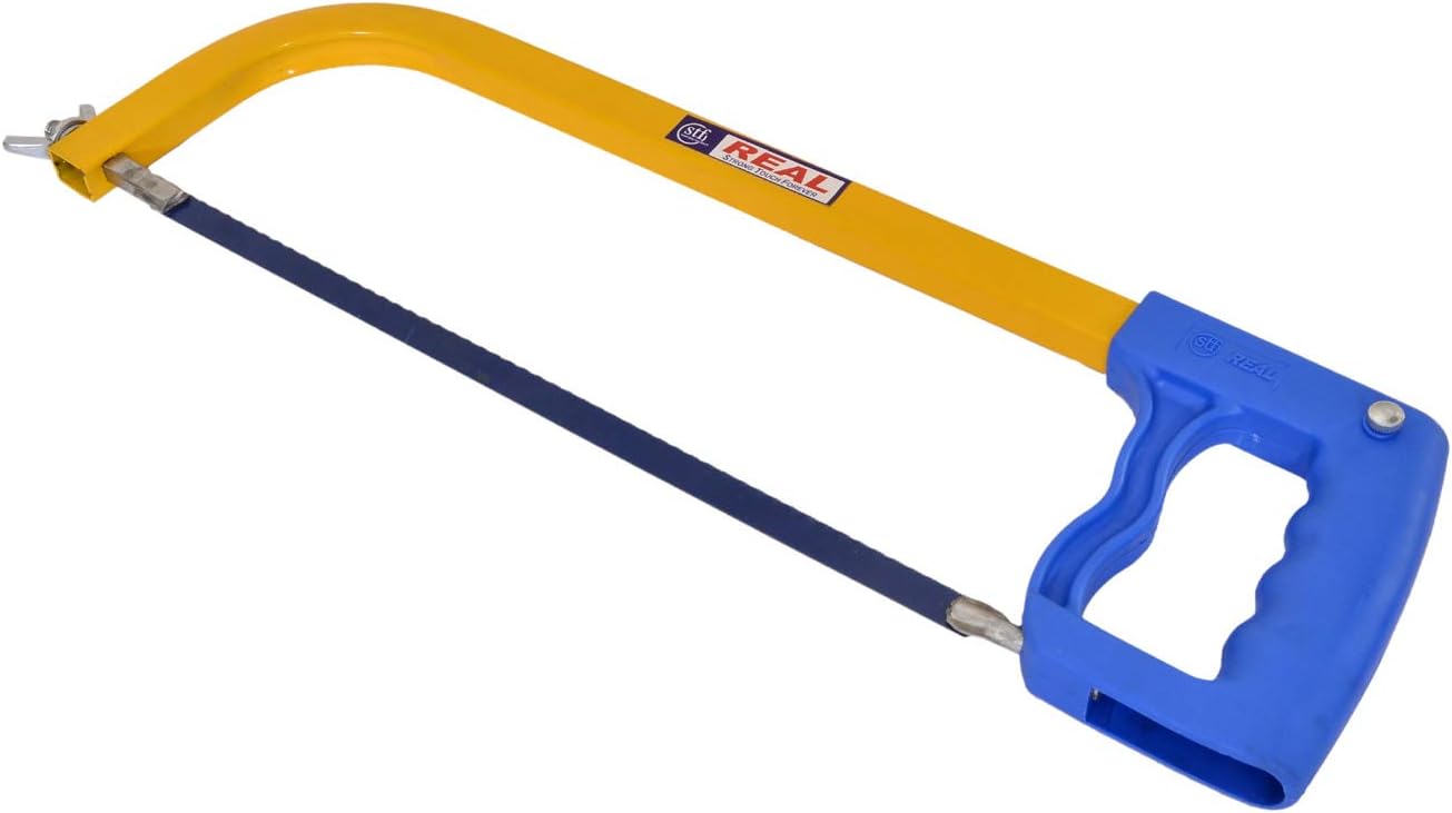 Real stf Steel Hacksaw Frame with Plastic Handle (12"/300 mm) : Amazon ...