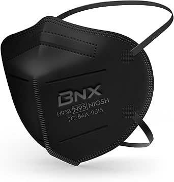 Amazon.com: AccuMed BNX N95 Mask Black NIOSH Certified - Individually ...