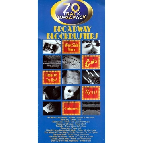 Broadway Blockbusters (4 Disc Music CD Gift Box Set) 70 Track MegaPack ...