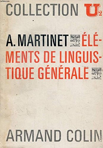 Eléments de linguistique générale. : MARTINET A: Amazon.ca: Books