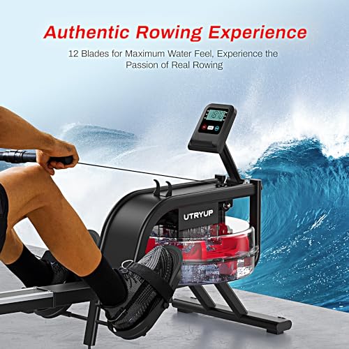 Snapklik.com : UTRYUP Water Rowing Machines For Home, Water Rower Machine