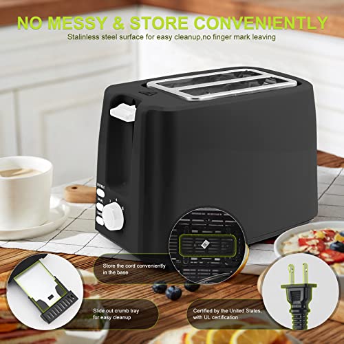 Toaster 2 Slice Best Rated Prime Toaster with 7 Shade Settings Reheat ...