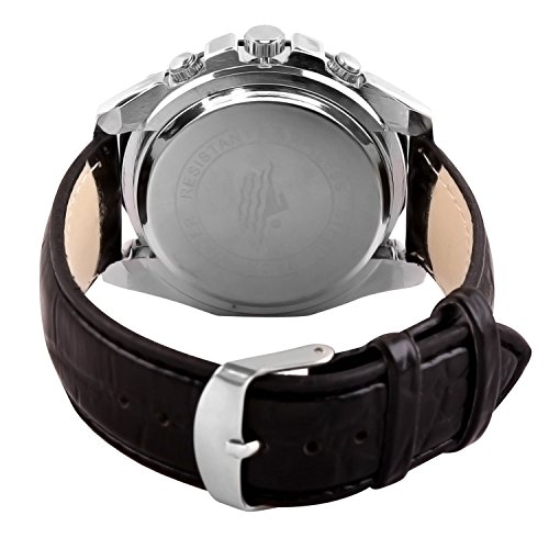 Cafuer® Branded Chronograph Look With Date Calendar Display Black ...