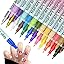 Alitastro 24 Colors Nail Art Pens Quick-drying 3D Nail Polish Pens ...