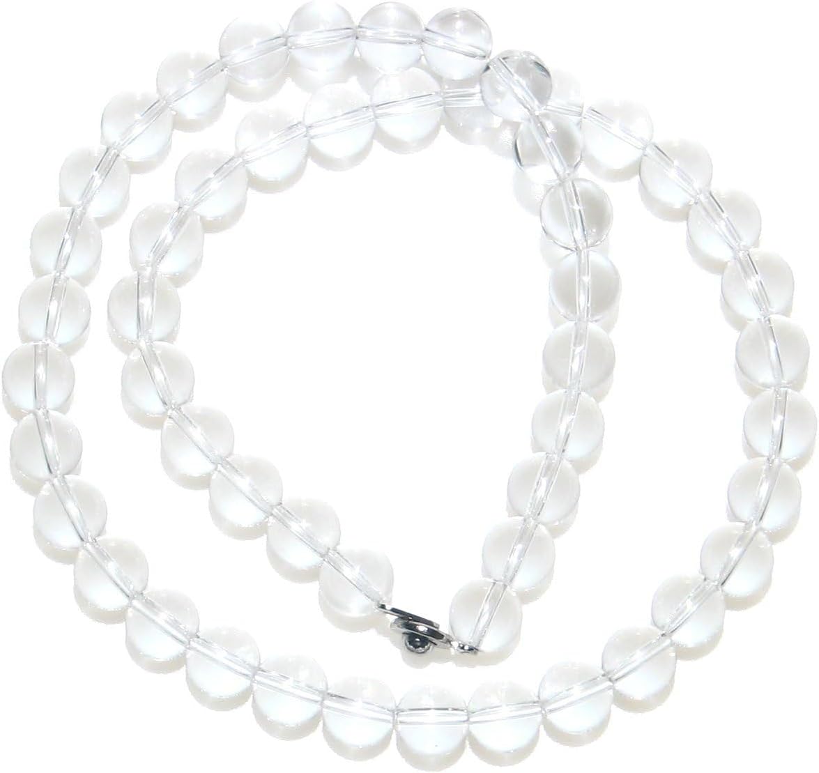 Amazon | [神戸宝光堂] AAAグレード 美しい 水晶 ネックレス 直径 10mm/50cm | ネックレス 通販