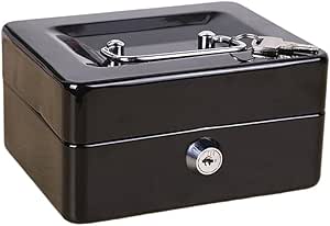 Amazon.com: PHILISENMALL Small Locking Metal Storage Box Portable Metal ...