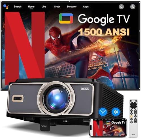 Amazon.com: [Google TV & 1100 ANSI] 4K Projector with WiFi and ...